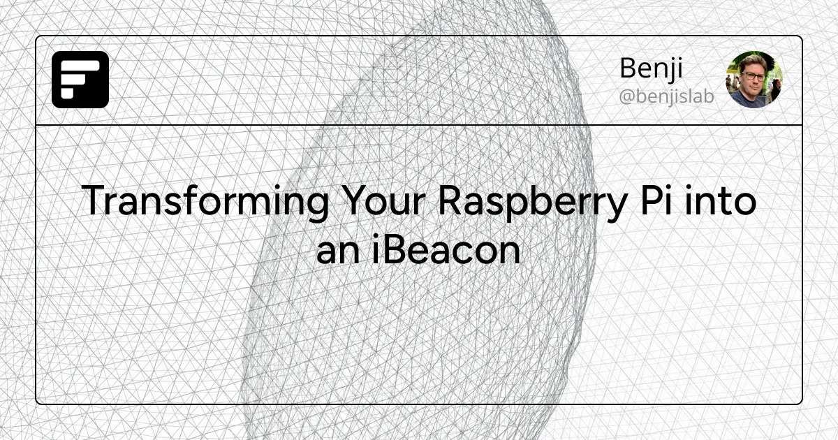 Transforming Your Raspberry Pi into an iBeacon