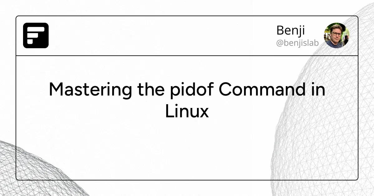 Mastering the pidof Command in Linux