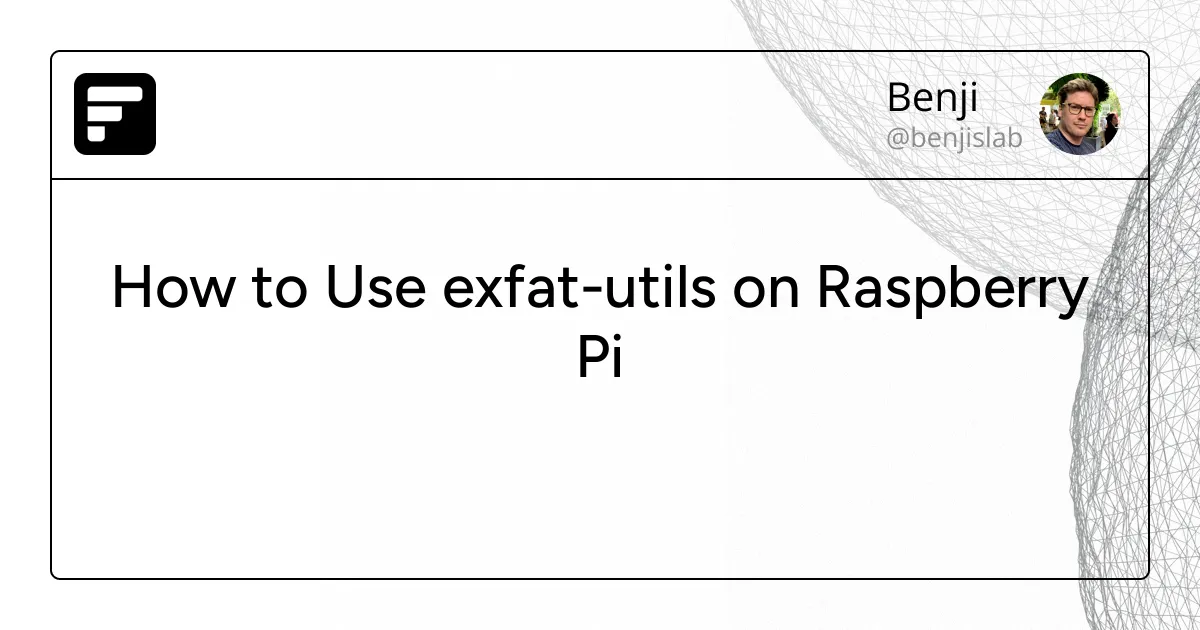 How to Use exfat-utils on Raspberry Pi